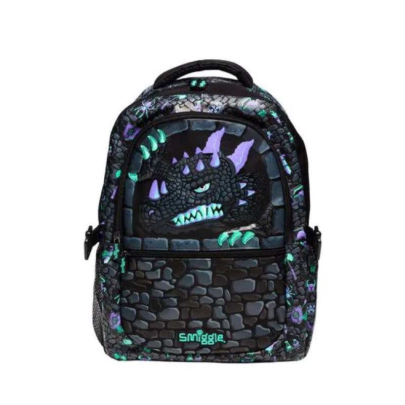 Jual Smiggle black dino backpack | Shopee Indonesia