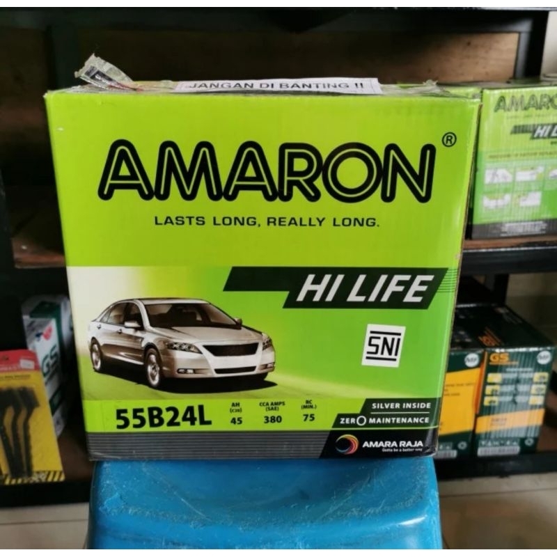 Jual AKI BATERAI KERING AMARON HILIFE NS60L/55B24L MOBIL LIVINA BALENO SIGRA CALYA GARANSI 1 ...