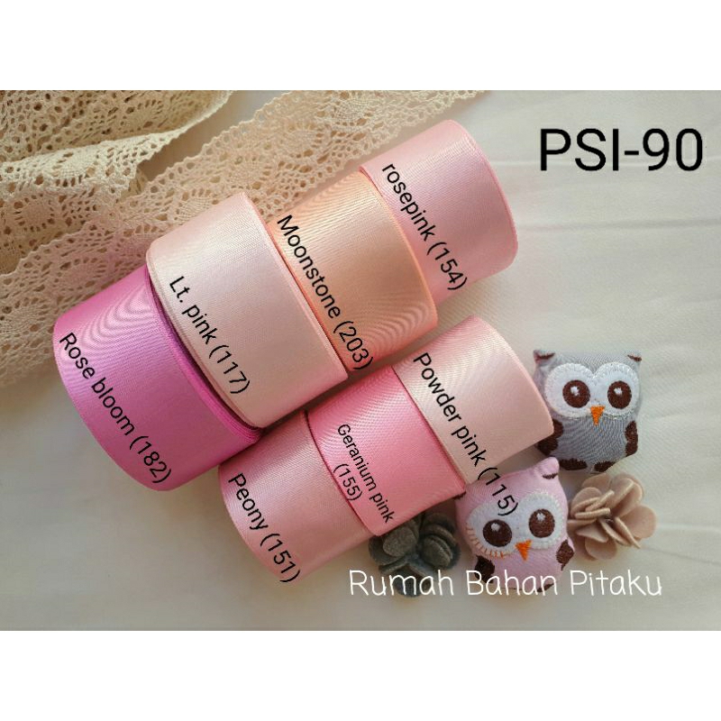 Jual (PSI-90 )PITA SATIN IMPORT DOBEL SIDE UKURAN 1,5" (3,8CM),HARGA ...
