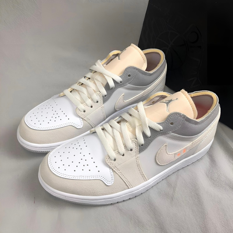Jual Air Jordan 1 Low Craft Inside Out White Phantom 100% Authentic ...
