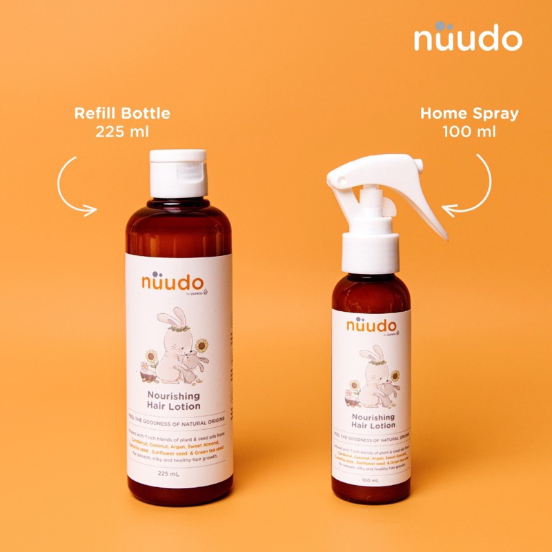 Jual Nuudo hair lotion 100ml / 225ml for baby & kids by pureco | Shopee ...