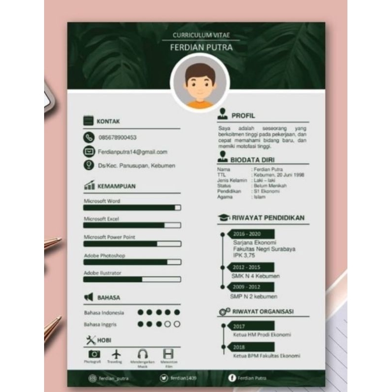 Jual Jasa Pembuatan Paket Komplit CV | Surat Lamaran Kerja | Berkas-Bekas | Shopee Indonesia