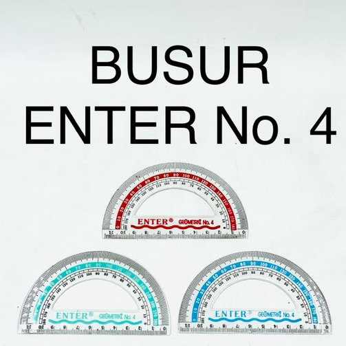 Jual BUSUR ENTER 180 DERAJAT / Penggaris Garisan Busur 180 Derajat ...