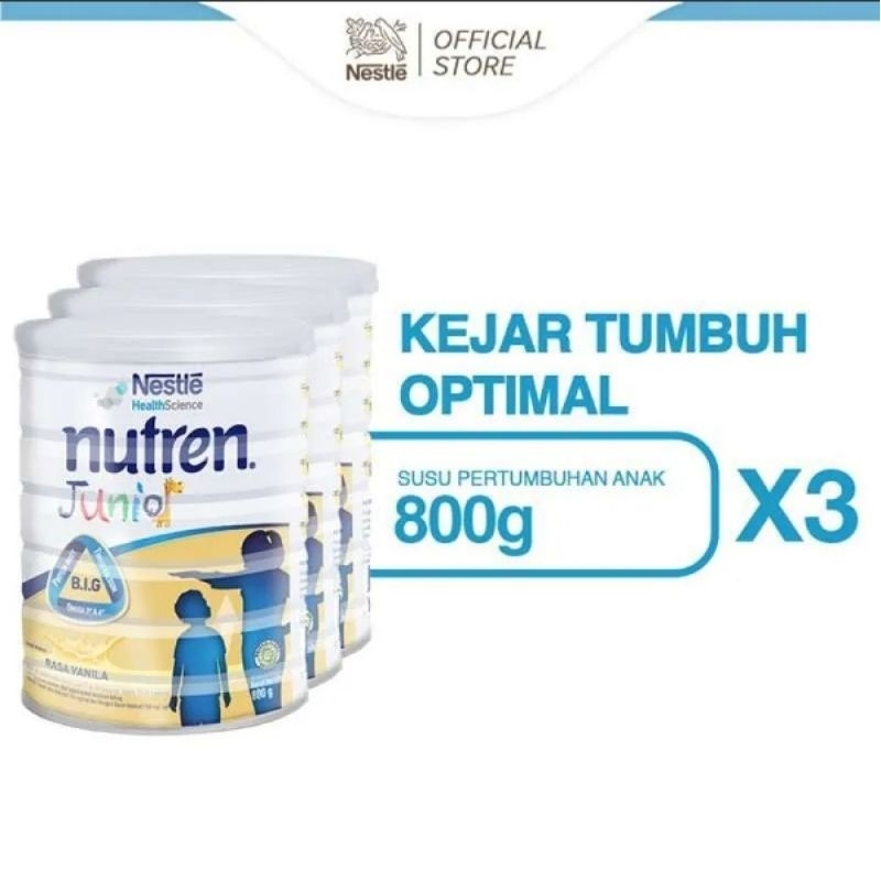Jual Susu Nestle Nutren Junior Vanilla 800g Usia 1-10 Tahun (Paket ...