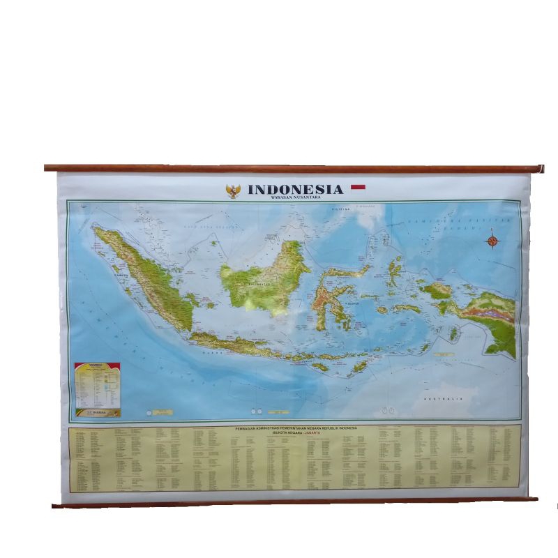 Jual Peta Indonesia Bingkai Besar | Shopee Indonesia