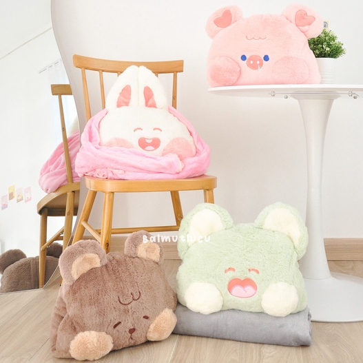 Jual BALMUTLUCU | Bantal Selimut Balmut 3in1 Kawaii Cartoon | Boneka ...