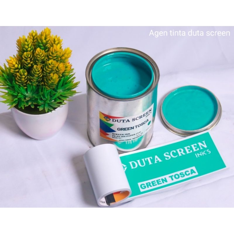 Jual tinta khusus sablon plastik warna Green Tosca (hijau tosca ...