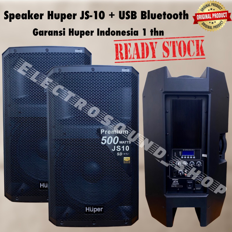 Jual SPEAKER AKTIF HUPER JS 10 / JS10 15 INCH ORIGINAL 500W USB ( 2 ...