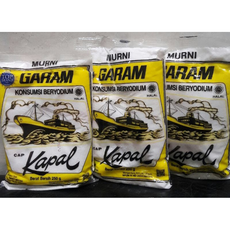 Jual Garam Cap Kapal 250g | Shopee Indonesia
