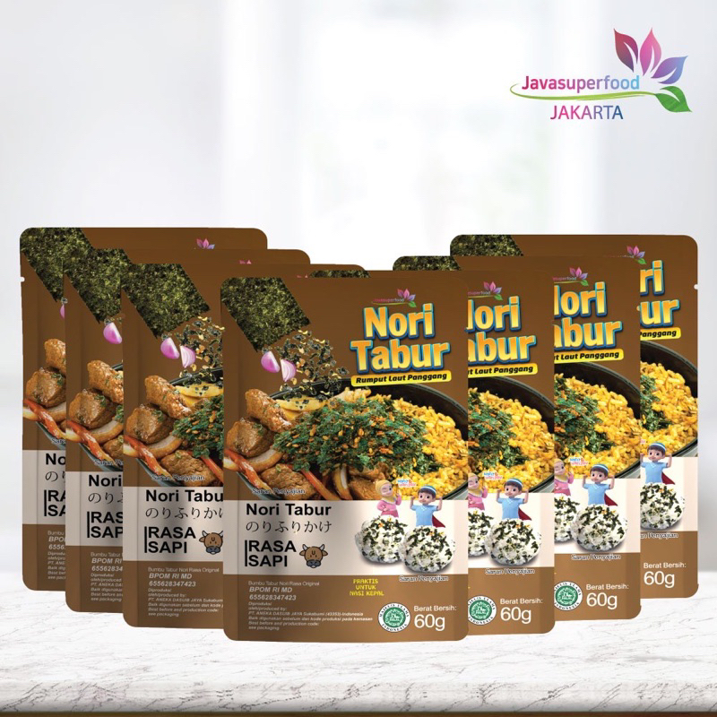 Jual Java Super Food Norigo Tabur Nori Tabur rasa Abon Sapi 60Gr | Shopee Indonesia