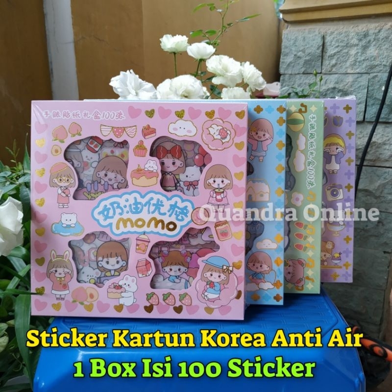Jual 100 Lembar Sticker Momo 2D Kartun Waterproof Transparant Stiker 1 ...