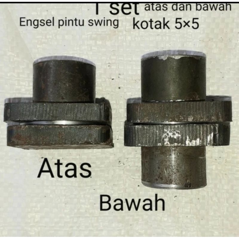 Jual engsel pintu swing kotak 5x5 atas dan bawah 1set pagar besi ...