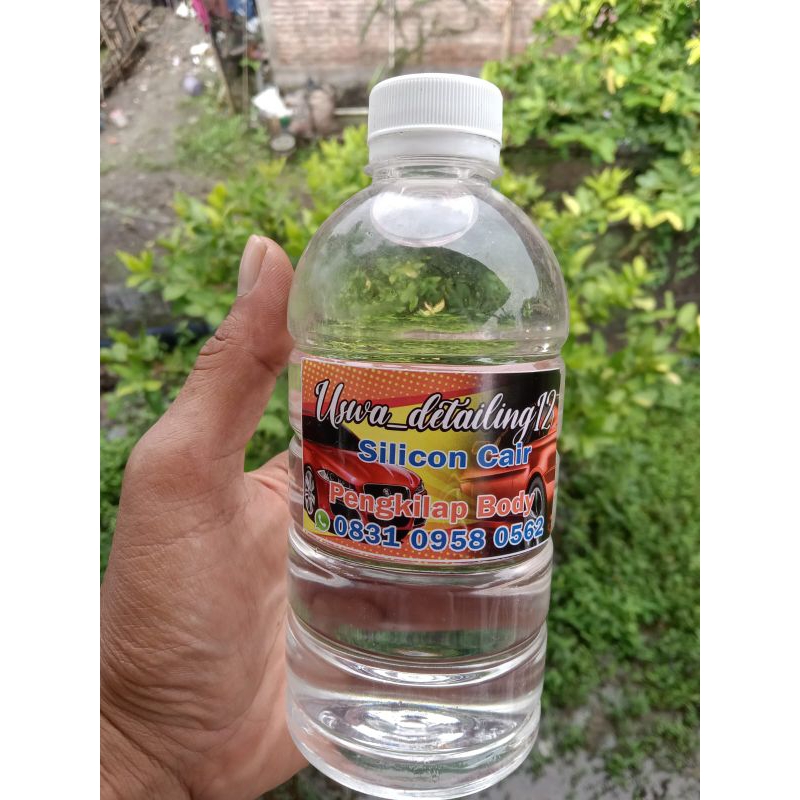 Jual pengkilap bodi motor/mobil bening silicon cair efex daun talas ...