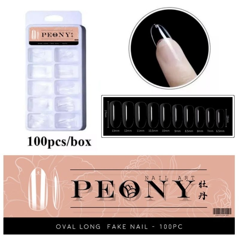 Jual 100pc Kuku Palsu fake nails DENGAN BOX/ Kuku Palsu Coffin Square ...