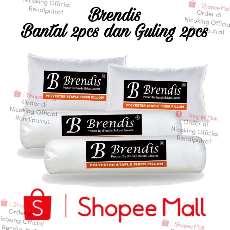 Jual Bantal 2pcs dan Guling 2pcs Brendis Bantal Guling Hotel Tidur Kepala Kualitas Bintang 5 ...