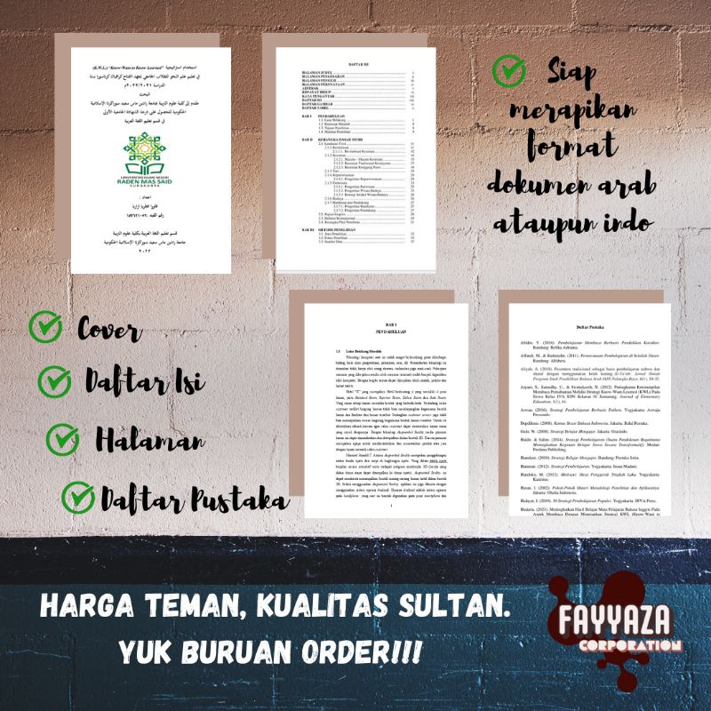 Jual Jasa Merapikan Dokumen [Daftar Isi/Cover/Penomoran Halaman ...