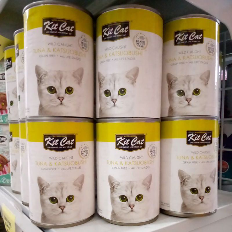 Jual Makanan basah Kucing Kit Cat Kaleng 400gr Wet food - Tuna ...