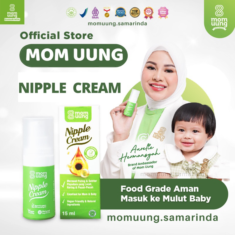 Jual MOM UUNG NIPPLE CREAM MomUung | CREAM PUTING LECET 15 ml Halal Natural Salep Mom Uung ...