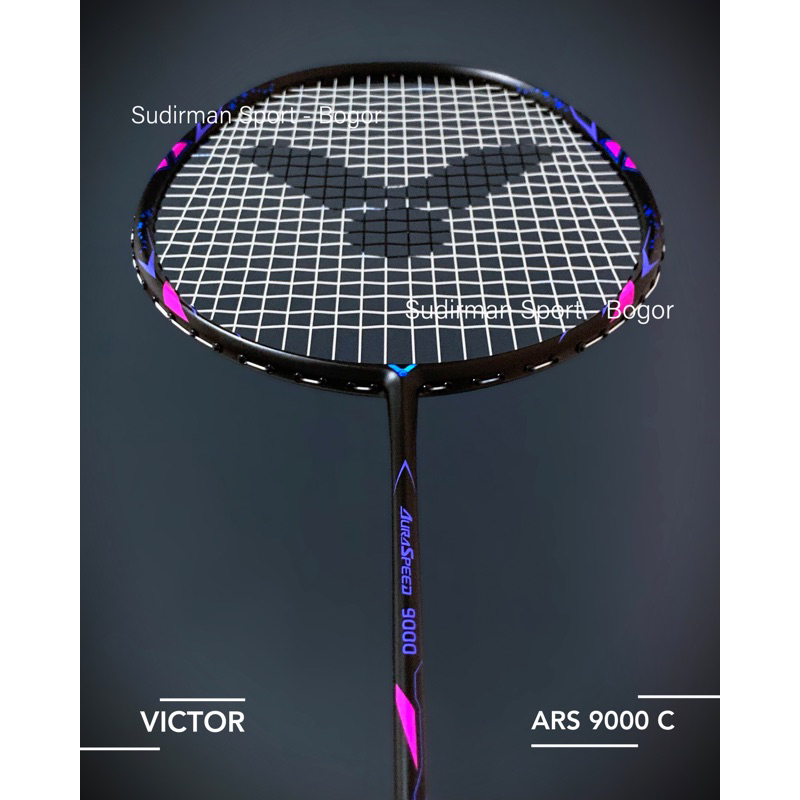 Jual New! PAKET KOMPLIT! Raket Badminton Victor AuraSpeed 9000 C / ARS ...