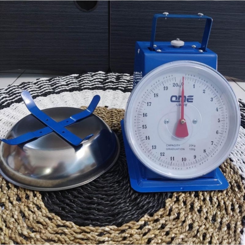 Jual Timbangan buah 10kg 15kg 20kg Besi stainless jarum analog / Dacing manual Duduk / TIMBANGAN ...