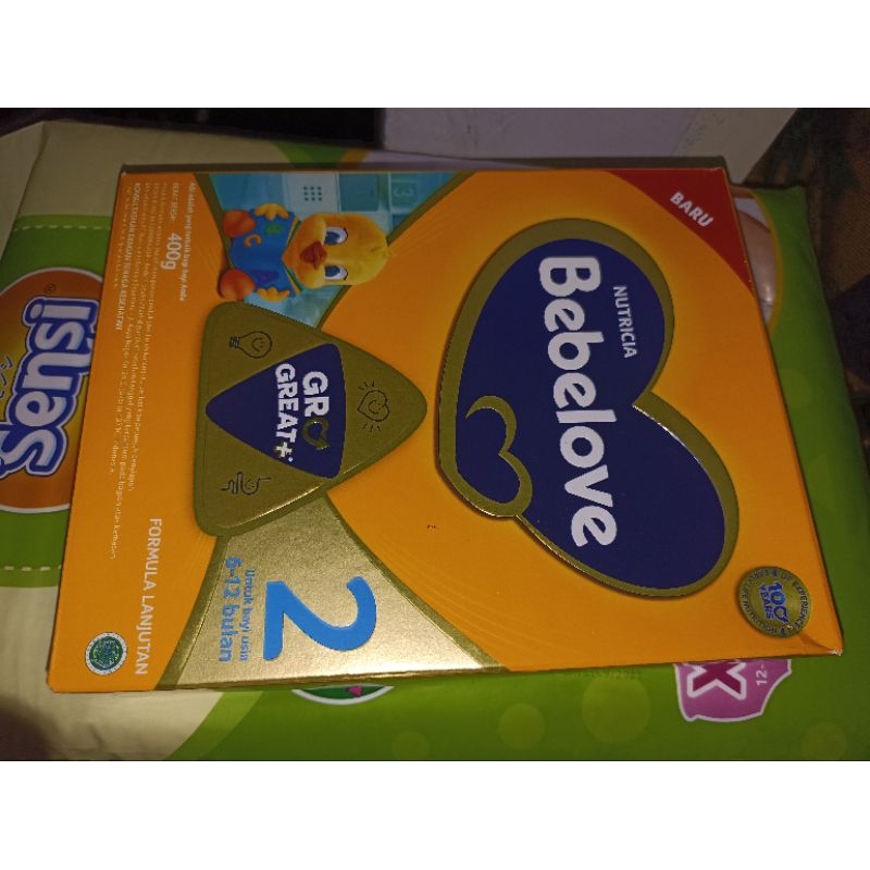 Jual bebelove susu formula untuk bayi usia 1 & 2 400g / 200g bisa cod ...