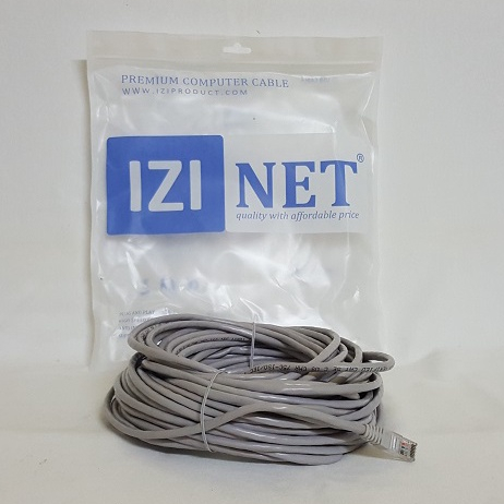 Jual IZINET Patch Cord Cat6 20M / Cable LAN Cat6 20M / Kabel LAN Cat6 20M | Shopee Indonesia
