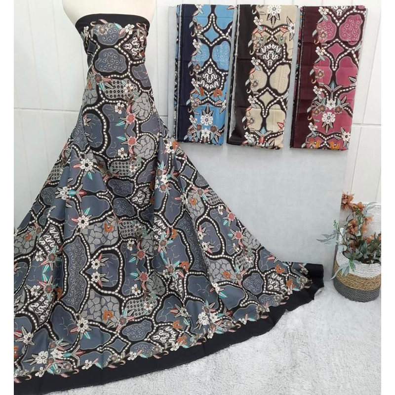 Jual Kain Batik Strecht Meteran Series 4 / Batik Katun Strech Melar Halus | Shopee Indonesia