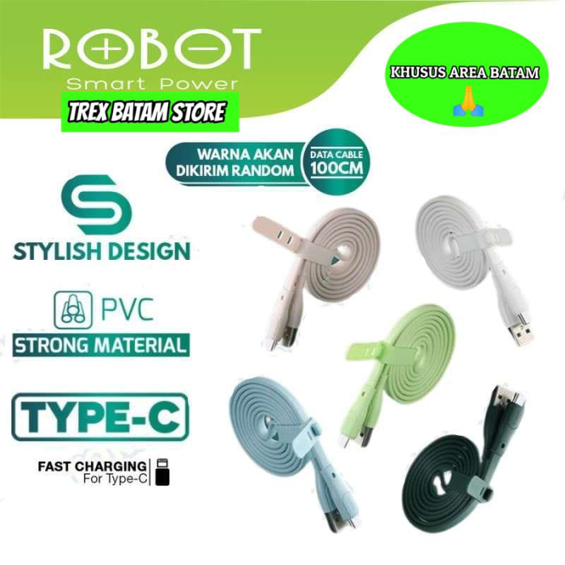Jual KABEL DATA ROBOT TYPE C 100 CM (BATAM) | Shopee Indonesia