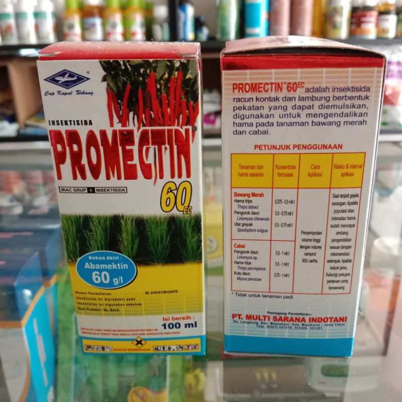 Jual Insektisida PROMECTIN 60 EC Obat Daun Trips. Isi 100 ml | Shopee ...