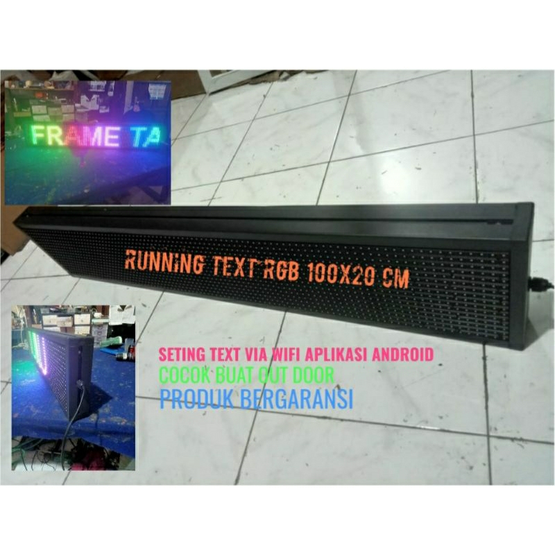 Jual RUNNING TEXT RGB OUT DOOR | Shopee Indonesia