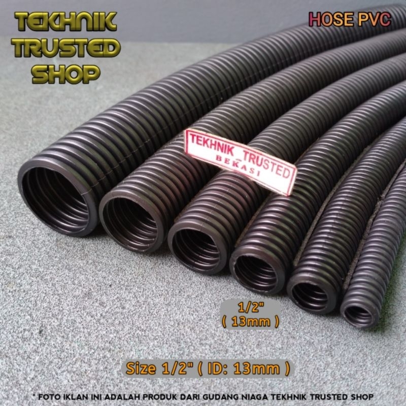 Jual Selang conduit pvc ID 13 mm Size 1/2" Saluran kabel listrik Ac dll | Shopee Indonesia