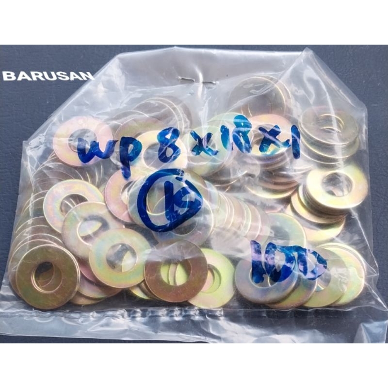 Jual RENG PLAT 8X18X1 KUNING vs PUTIH ( 100 PCS ) | Shopee Indonesia