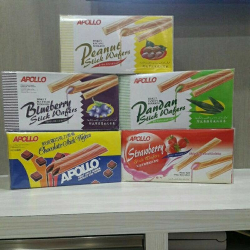 Jual Apollo Stick Wafer Chocolate / Apollo Wafer Stick isi 24pcs ...