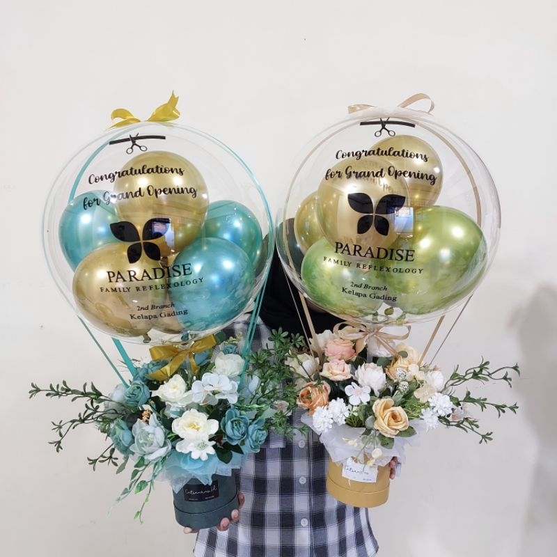 Jual Catsaurus Buket Balon Bunga Artificial (Bunga Super Premium) Full ...