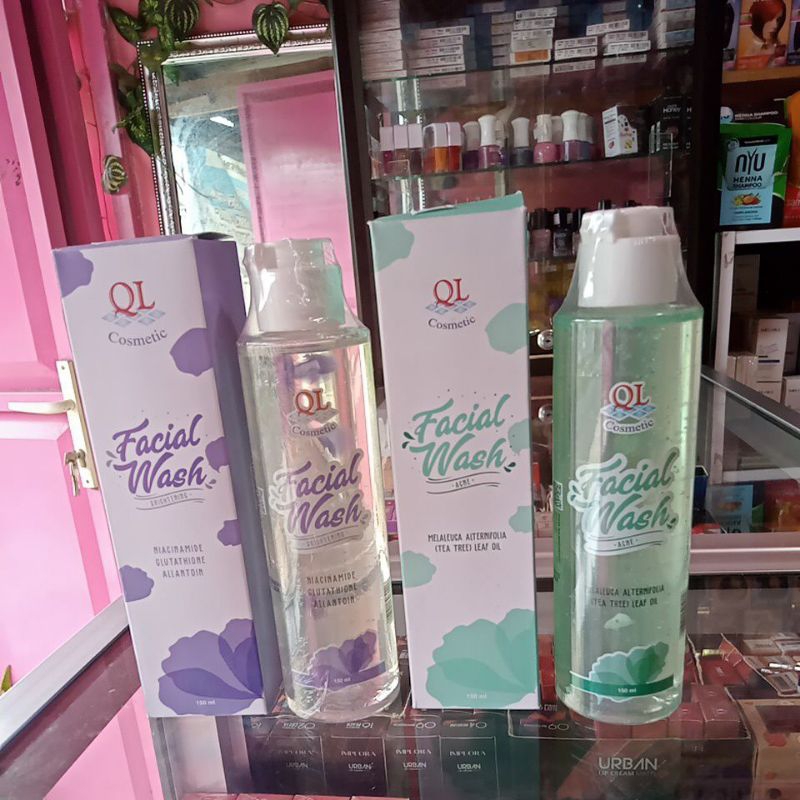 Jual QL FACIAL WASH BRIGHTENING/ACNE 150ML | Shopee Indonesia