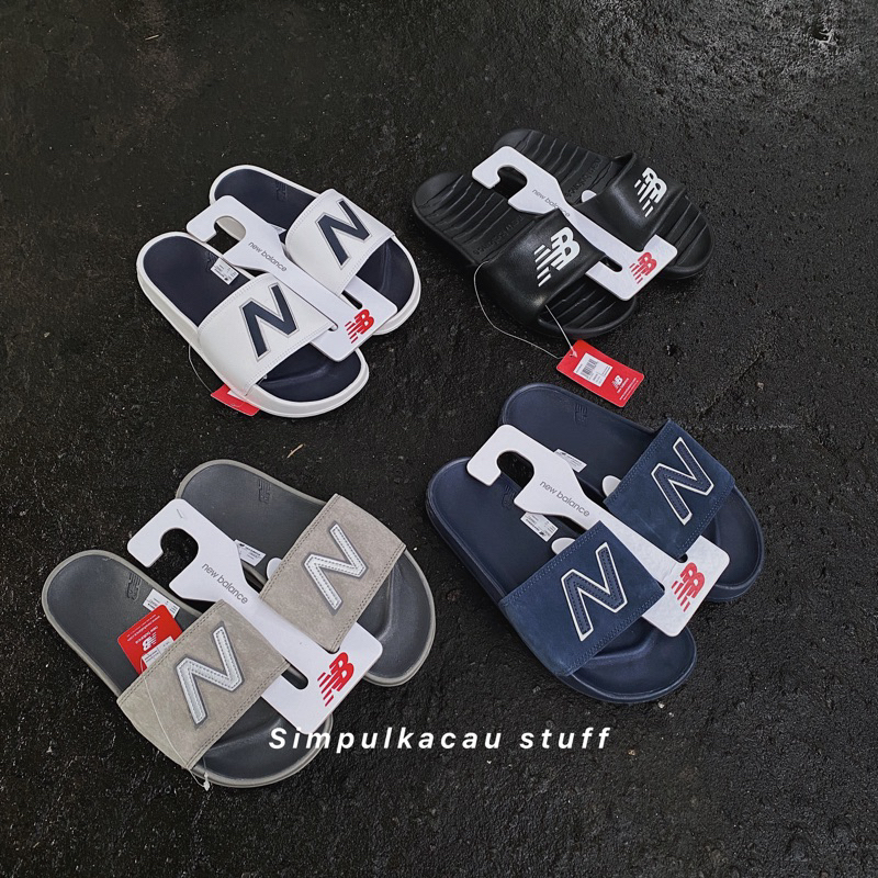 Jual sendal slide new balance essentials | Shopee Indonesia