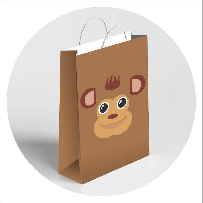 Jual NEW Paper bag/ goodie bag / jeerapah singa monyet harimau Tas ...