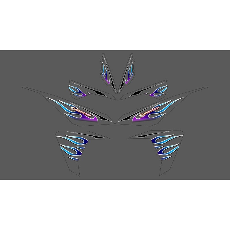 Jual STRIPING TRANSPARANT VARIO LED OLD 125-150 MOTIF API | Shopee Indonesia