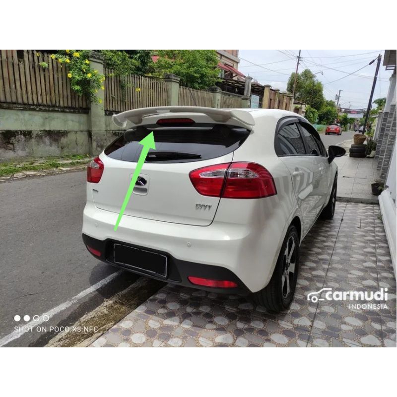 Jual SPOILER KIA RIO 2016 COSTUM MODEL BAHAN PLASTIK ABS TANPA CAT ...