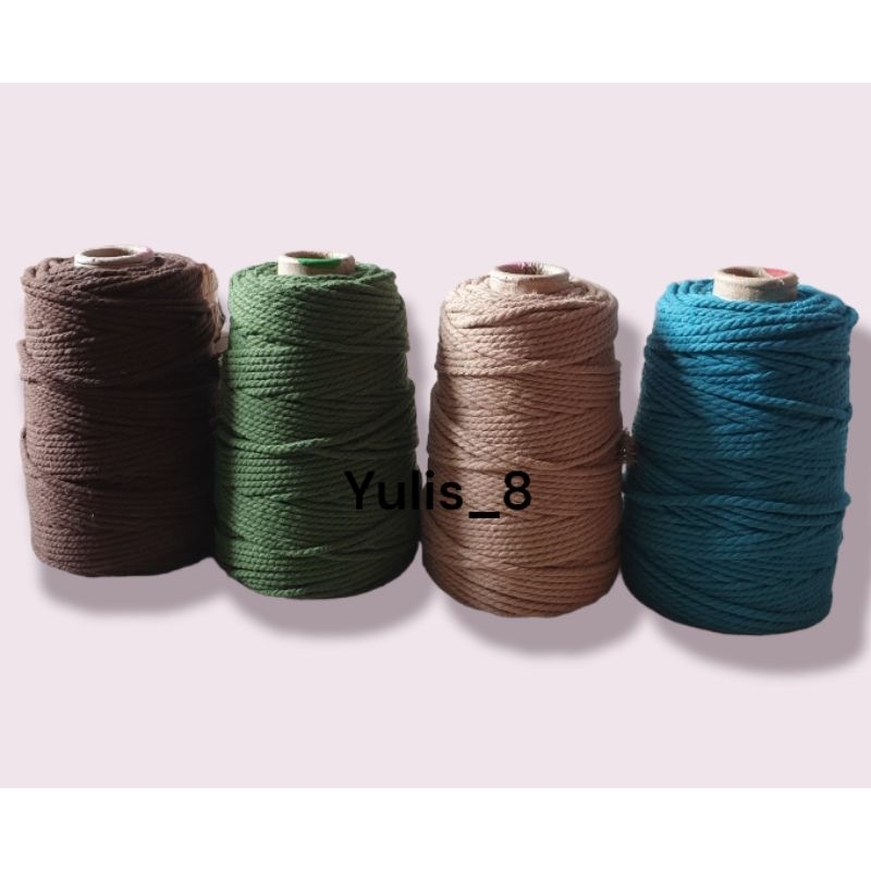 Jual Benang macrame katun premium 4mm, 500g | Shopee Indonesia