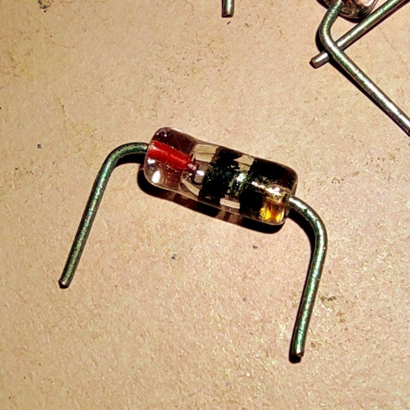 Jual 10pcs Diode NOS 1N34A Germanium Glass Dioda DO-7 bending legs Klon ...