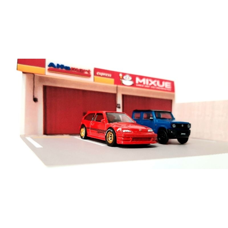 Jual Mixue Diorama Hot wheels papercraft ice creamskala 1/64 buat ...