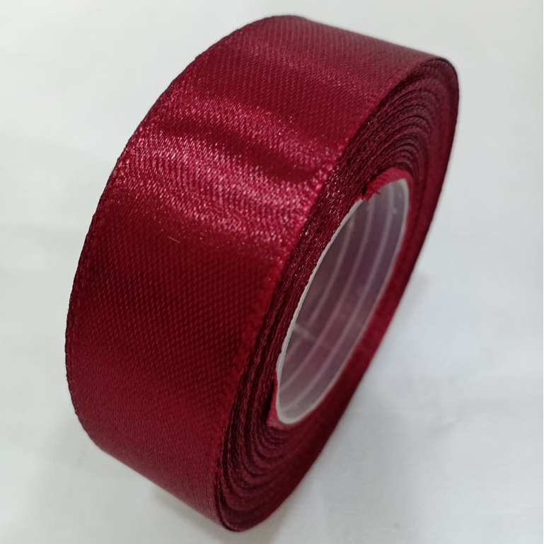 Jual Pita satin merah maron 1 inch / 2.54 cm Per roll | Shopee Indonesia