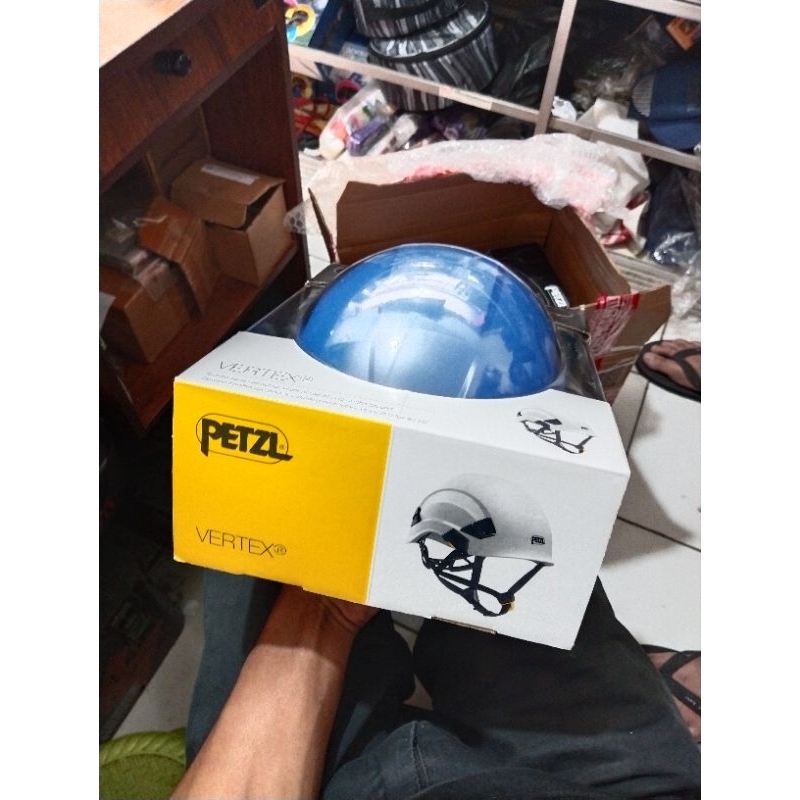 Jual petzl helmet vertex blue rope access climbing safety helmet ...