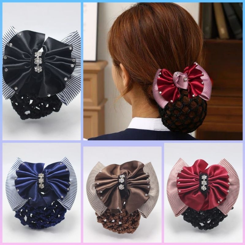 Jual JEPIT PITA HAIRNET JEPIT PRAMUGARI HAIRNET BOWKNOT | Shopee Indonesia