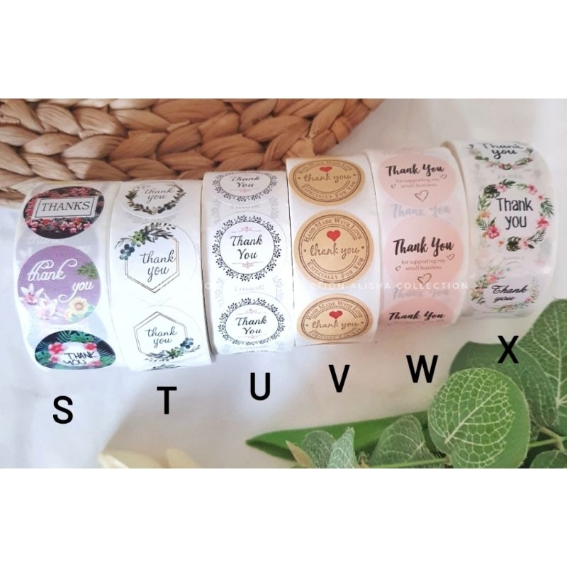 Jual [Part 2] Sticker Label Thank You Stiker Label Terimakasih Stiker ...