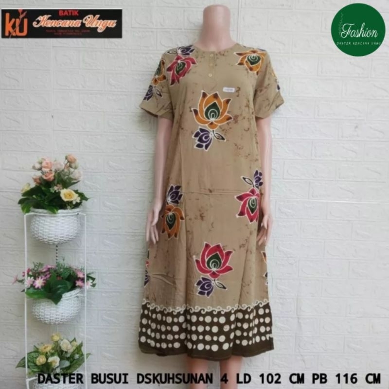 Jual Fashion Daster Sunan Batik Kencana Ungu Kuh Ld 102cm | Shopee ...
