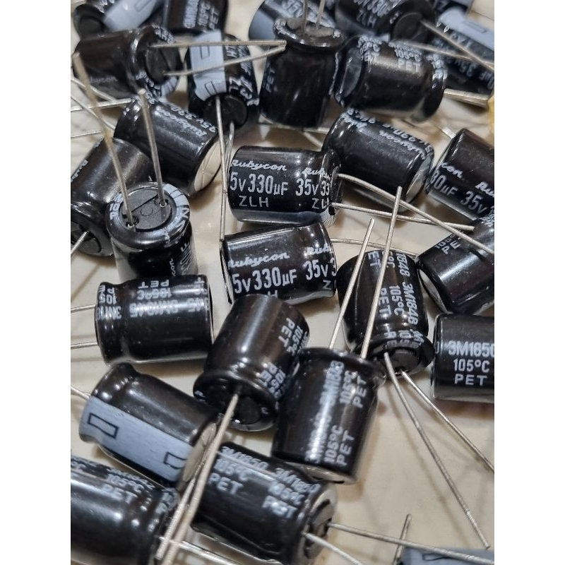 Jual Kapasitor Capacitor ELCO 330uf 35v / 330 uf 35 v / 330uf/35v Elko ...