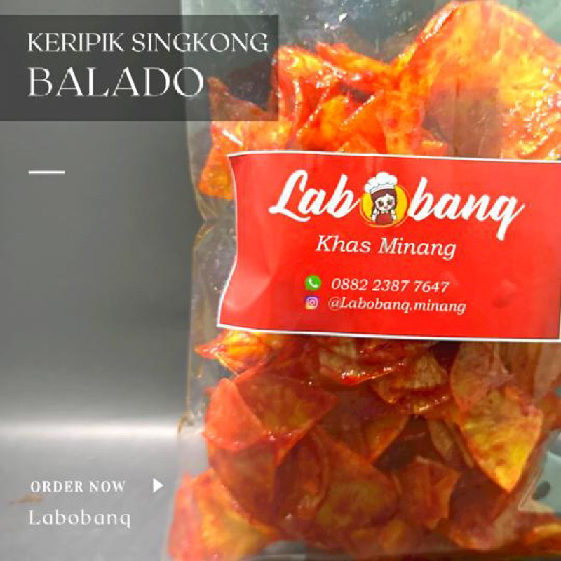 Jual KERIPIK SANJAI BALADO/KRIPIK SINGKONG BALADO (BULAT) KHAS PADANG ...