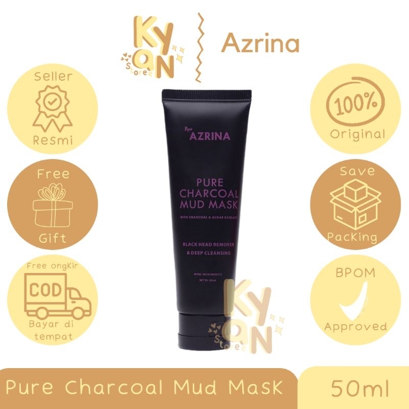 Jual AZRINA PURE CHARCOAL MUD MASK BPOM | Shopee Indonesia